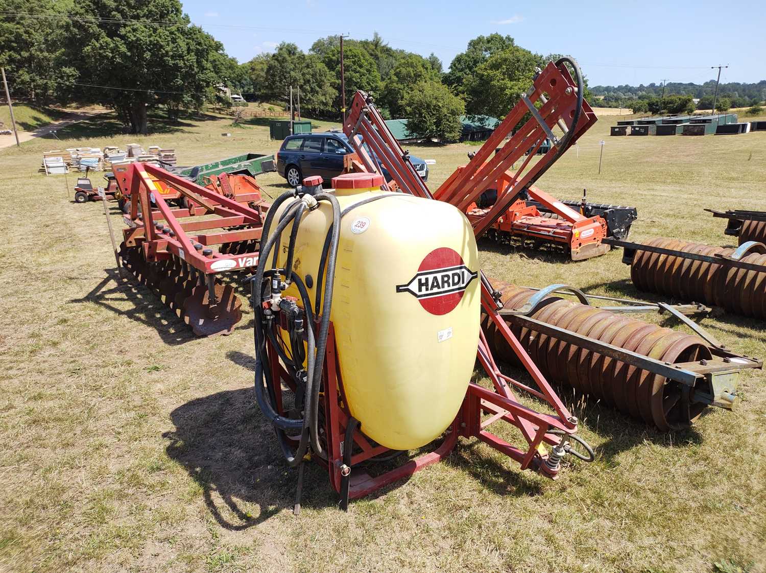 Lot 239 - Hardi NL600 boom sprayer complete with hand