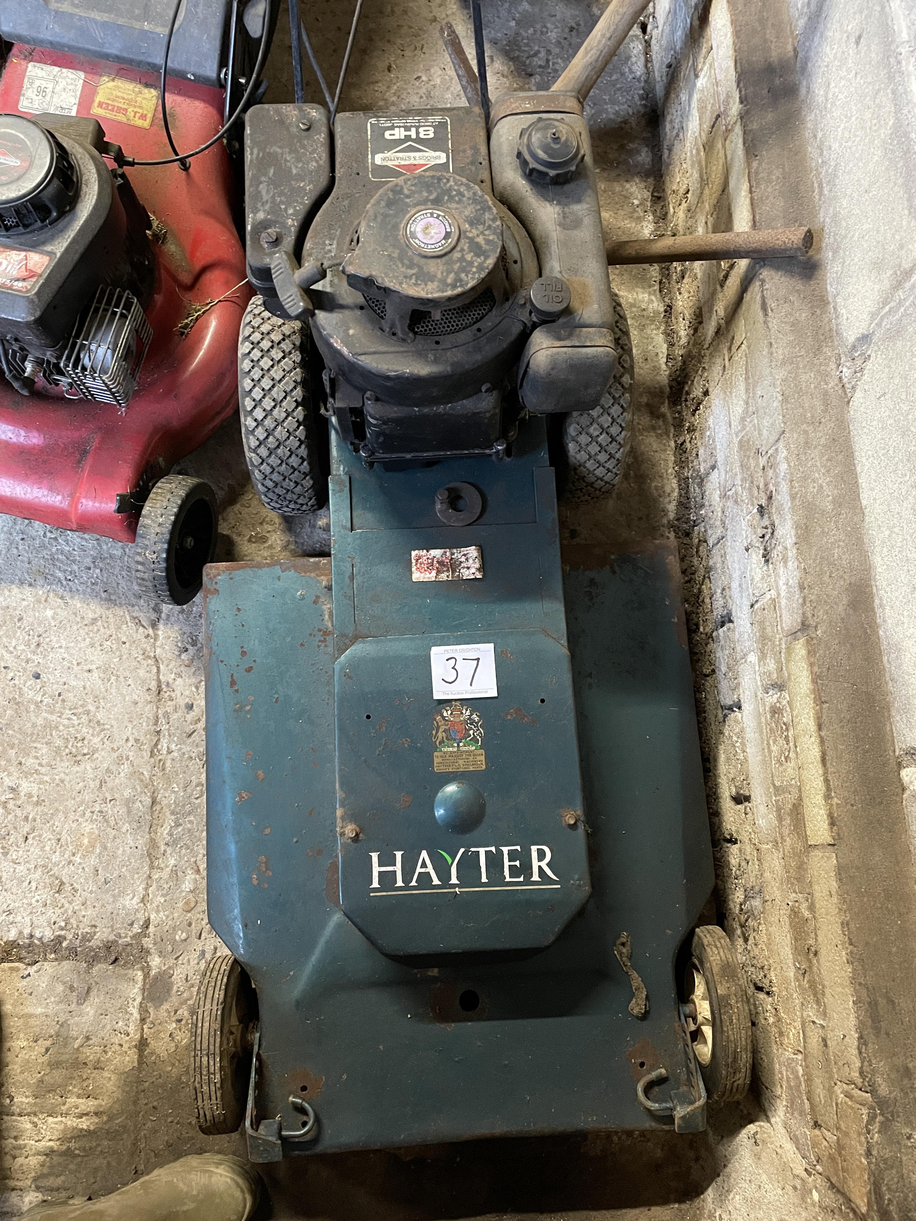 Lot 37 - Hayter Rough Cut Lawn Mower with 8HP Briggs