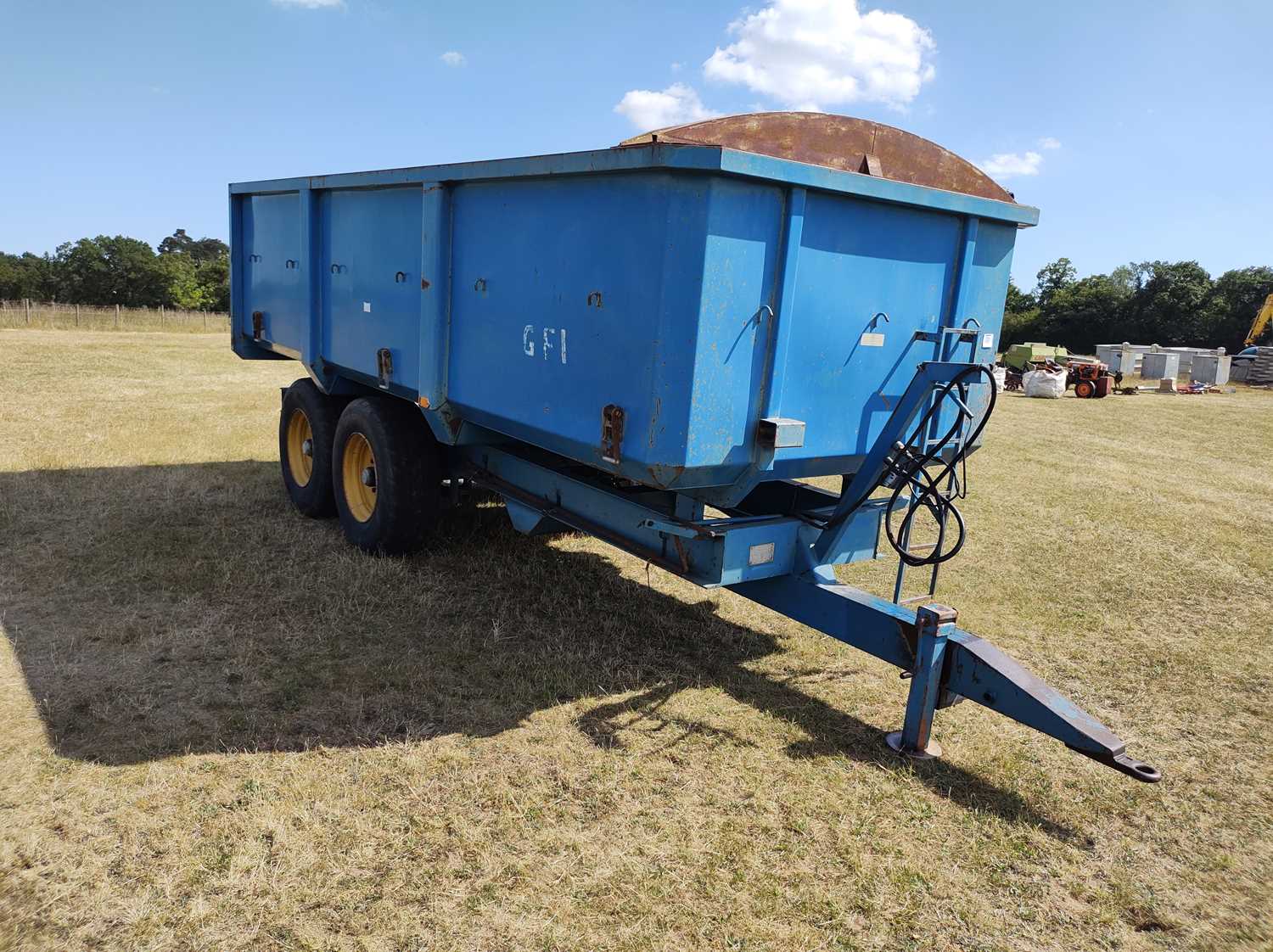 Lot 681 - G T Bunning 12t tipping trailer