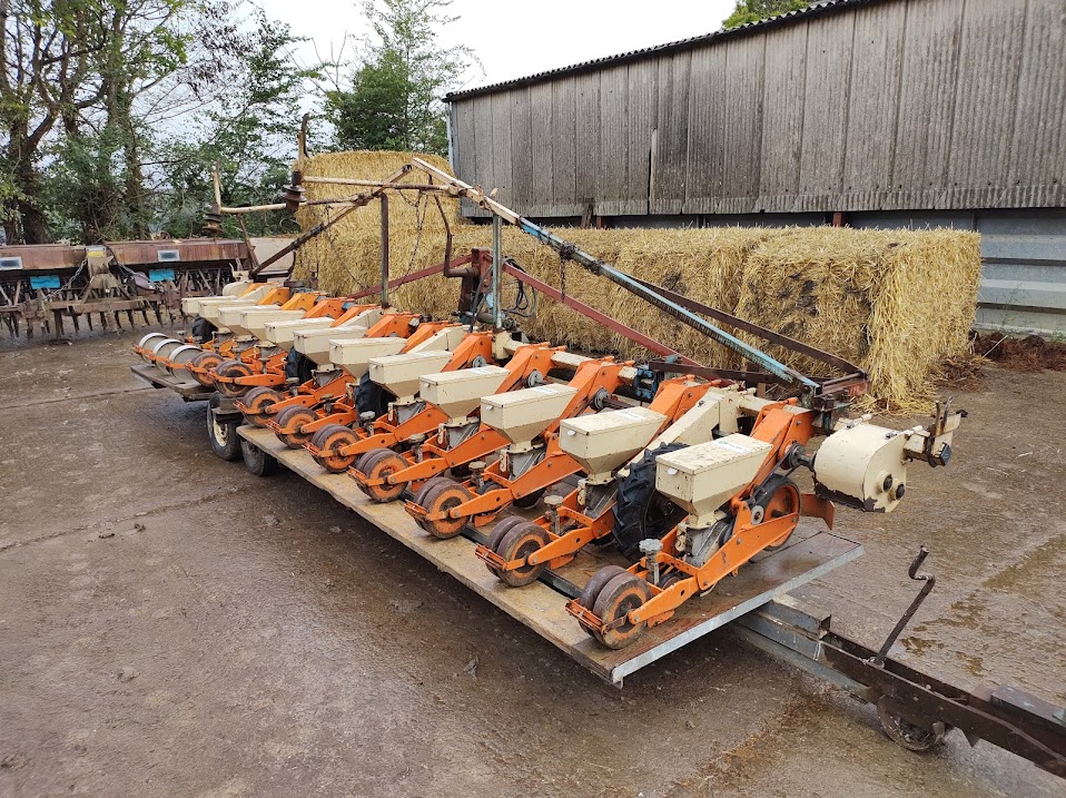 Lot 57 - 12 Row Webb Sugar Beet Drill (on trailer)