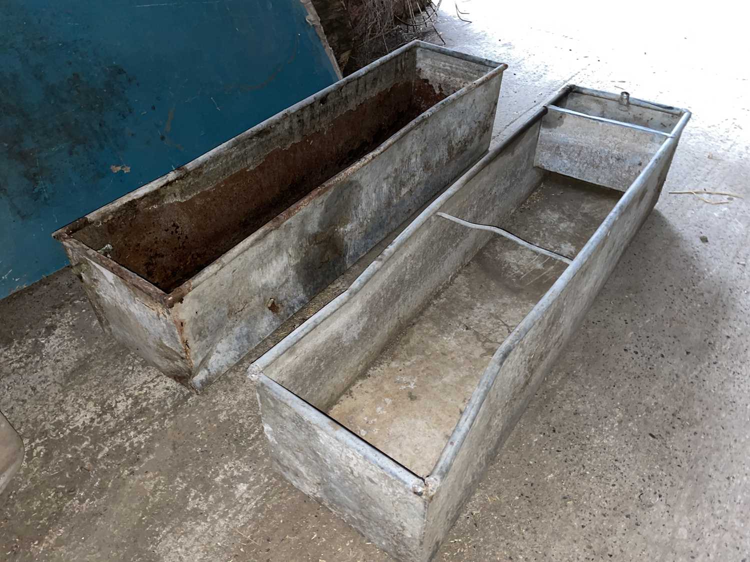 Lot 59 - 2 x Metal Troughs