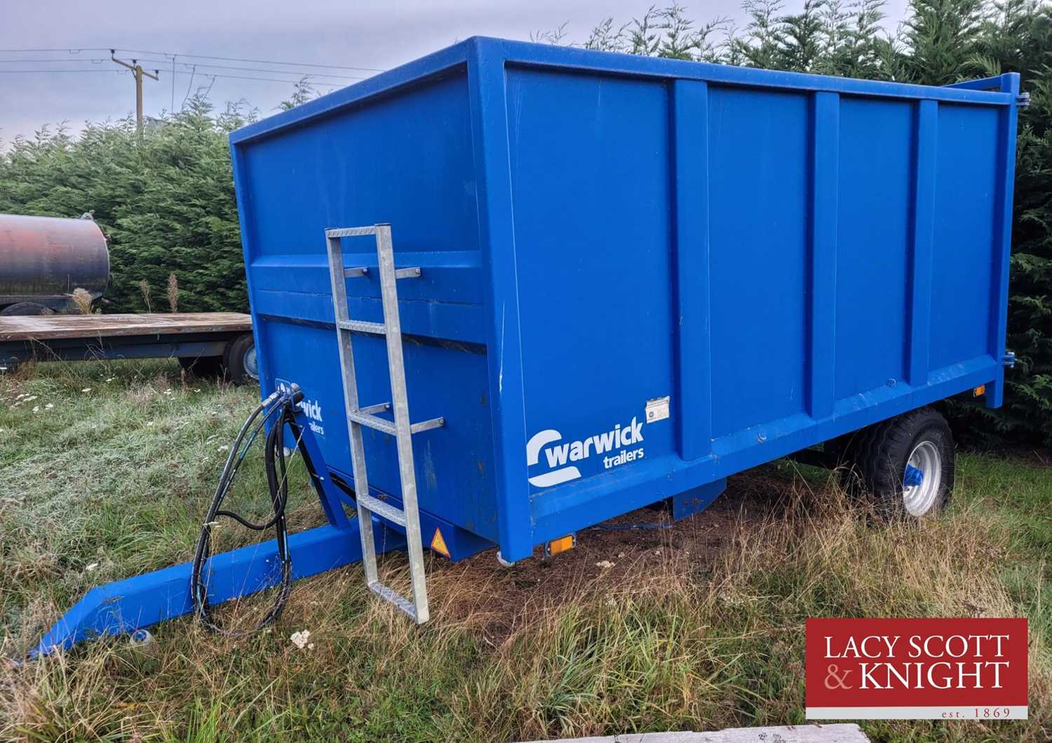 Lot 3 - 6t Warwick tipping trailer, manufactured in