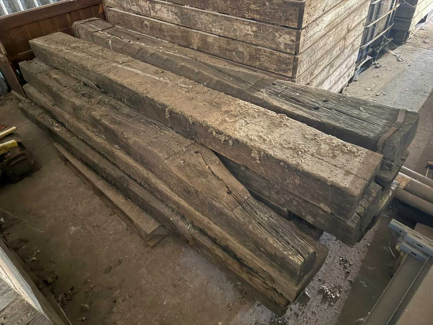 Lot 178 - 11x 8ft railway sleepers (Located in Barnham,