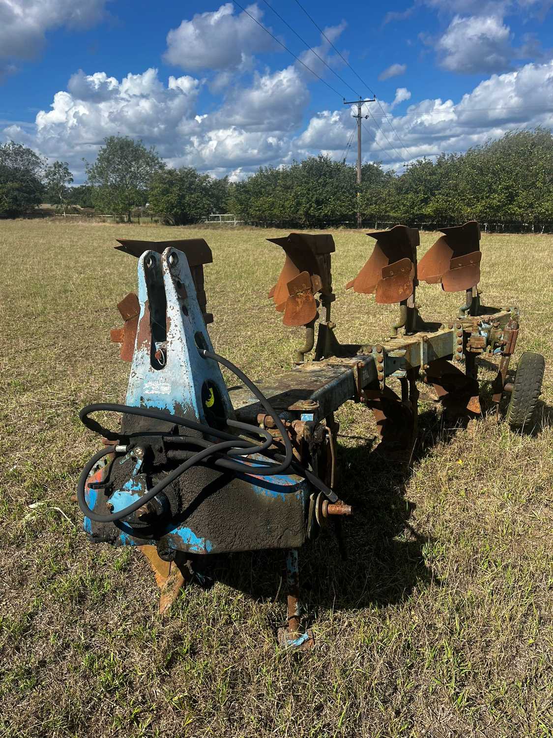 Lot 273 - Ransomes 4 Furrow Reversible Plough (Located