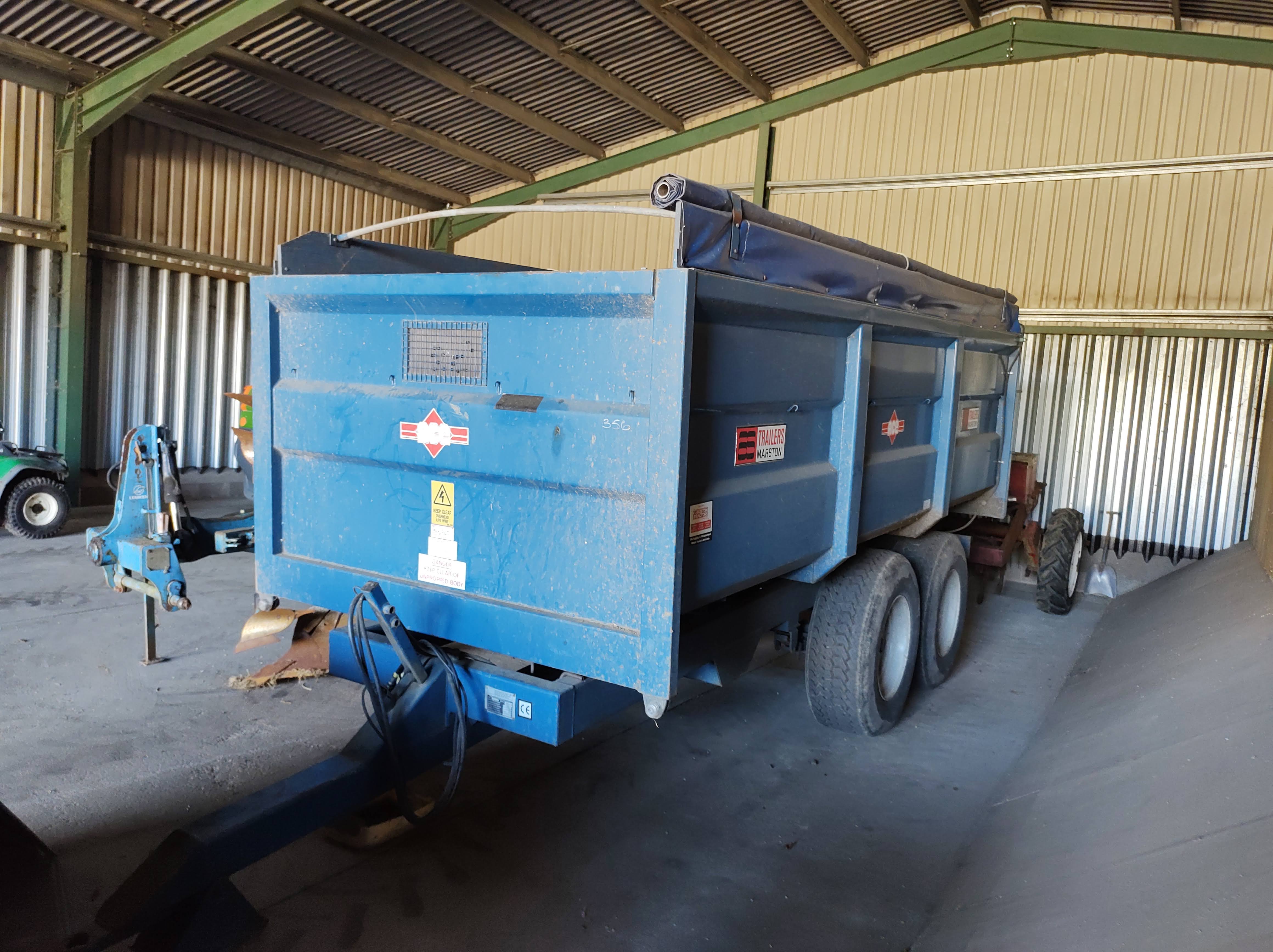 Lot 60 - Marston Ace FF-10 Grain Trailer with Greedy