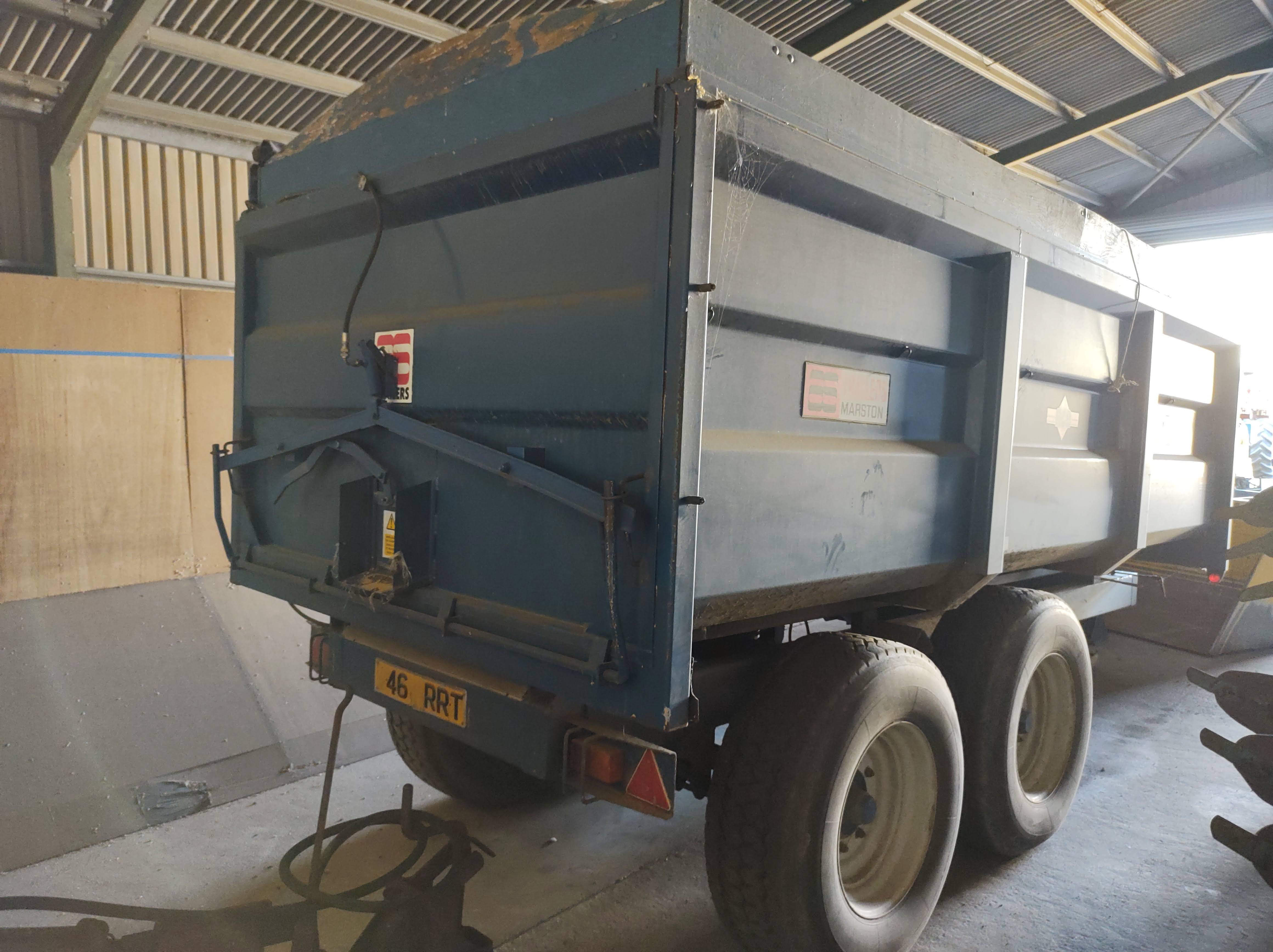 Lot 60 - Marston Ace FF-10 Grain Trailer with Greedy