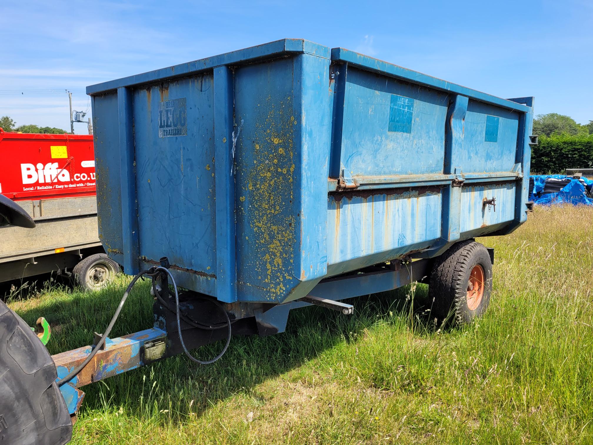 Lot 135 - Brian Legg Tipping Trailer with Barn Doors