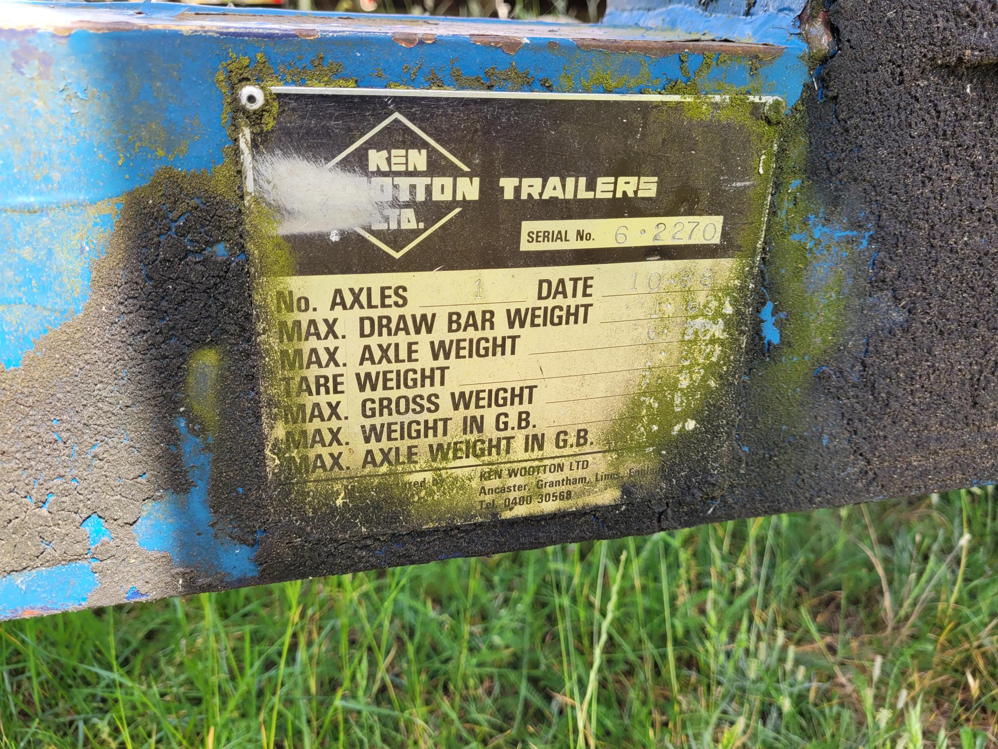 Lot 135 - Brian Legg Tipping Trailer with Barn Doors